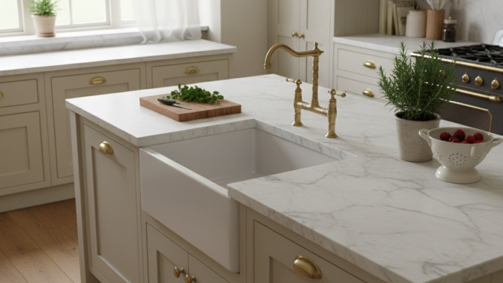 Make your kitchen Traditional or Contemporary look with Marble worktops ...